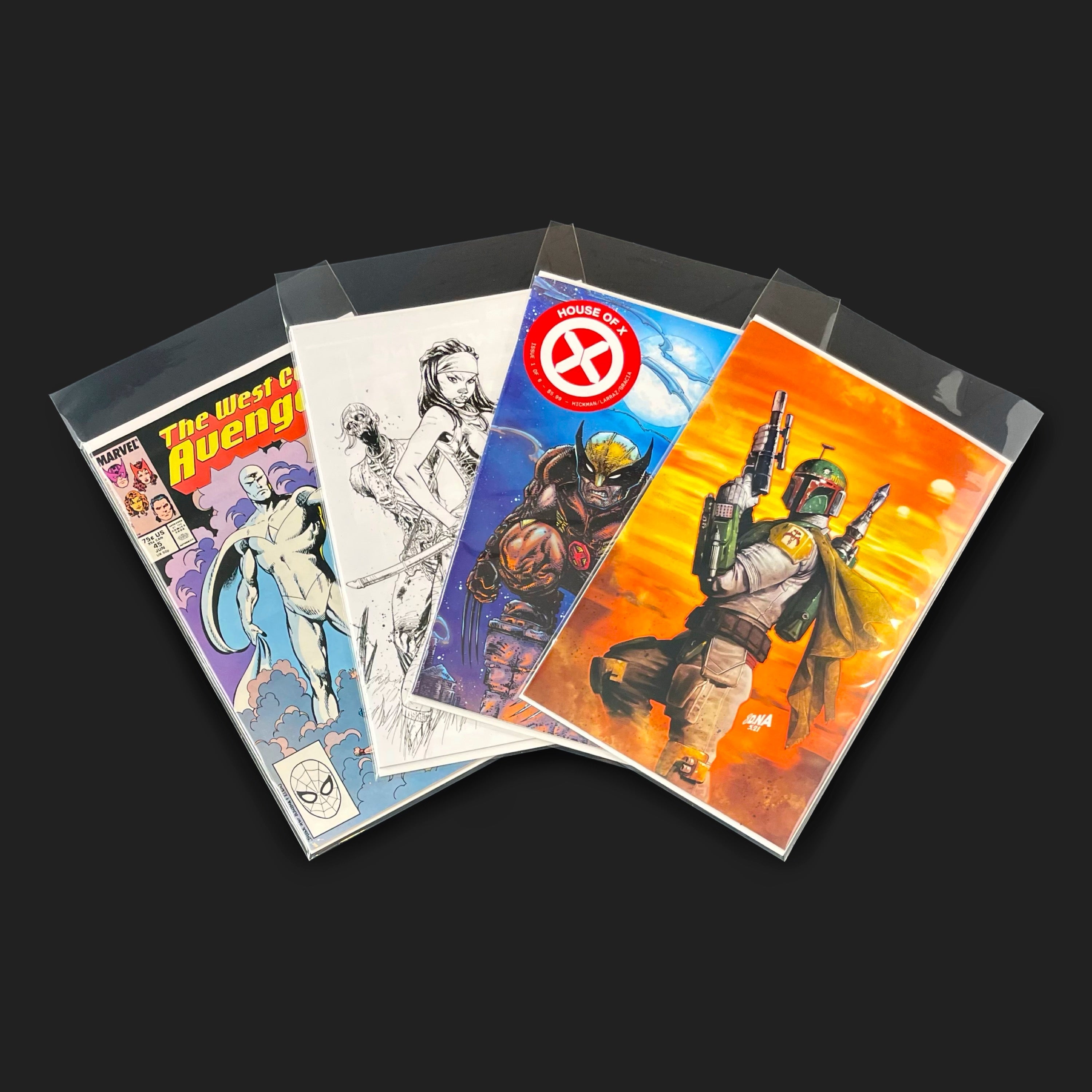 Resealable Comic Book Bags (Pack of 100) for Current / Modern Comics